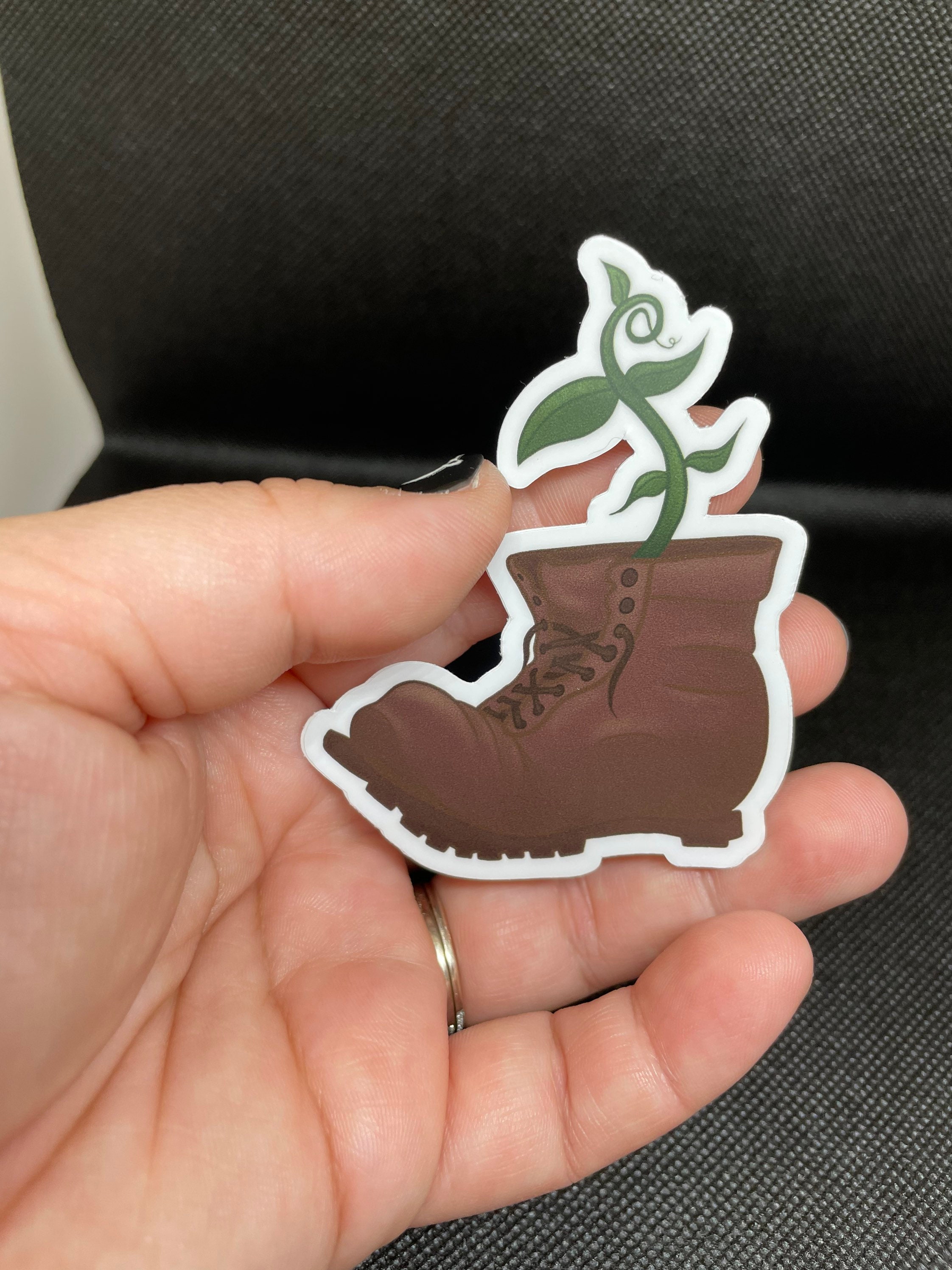 Wall-e Pixar Inspired Boot With Plant Sticker Waterproof - Etsy Australia