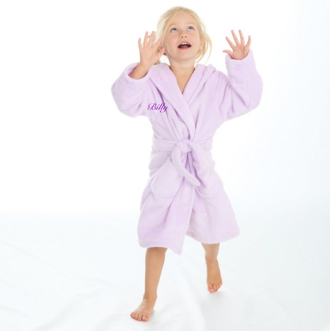 Girls Personalised Super Soft Hooded Dressing Gown - Etsy