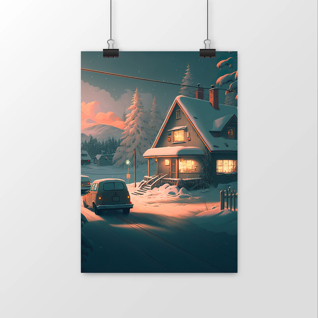 Lofi Anime Poster, Lofi Wall Art, Lofi Digital Print, Lofi City Poster ...