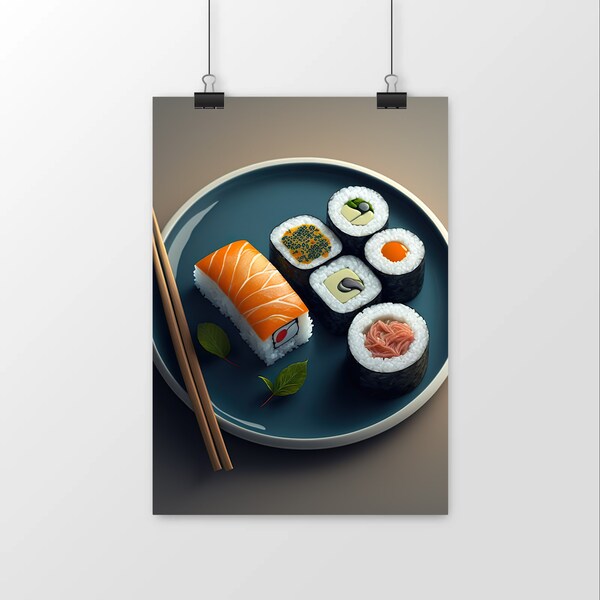 Sushi Poster - Etsy