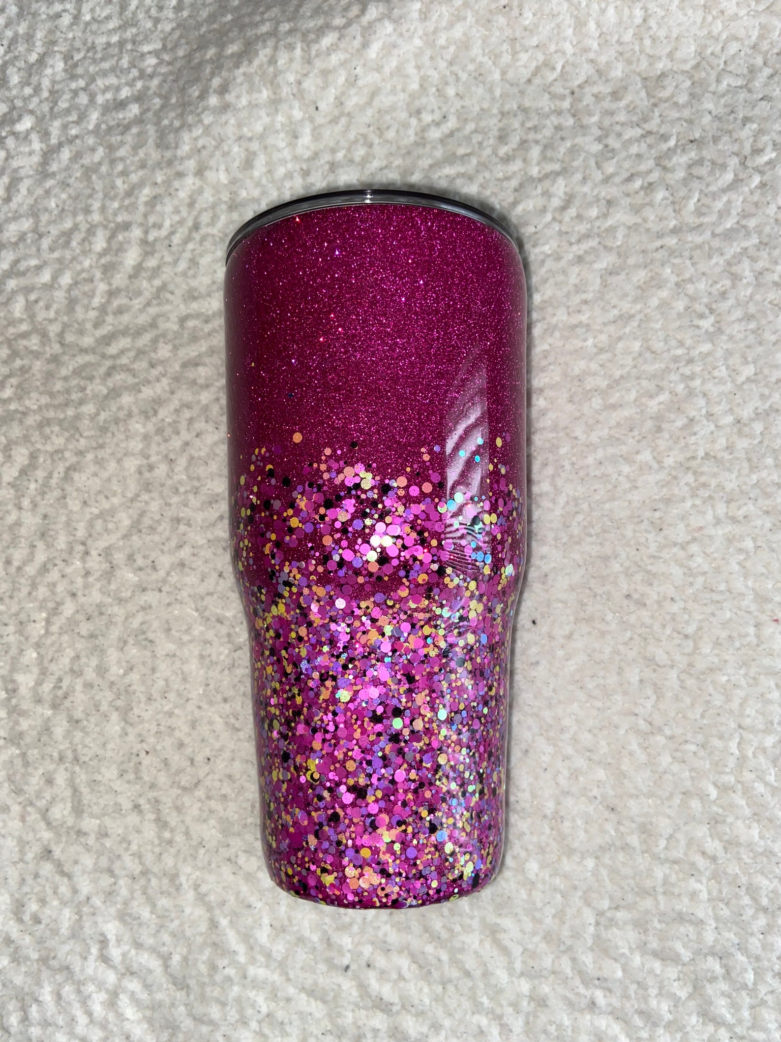 Pink and Chunky Glitter Tumbler - Etsy