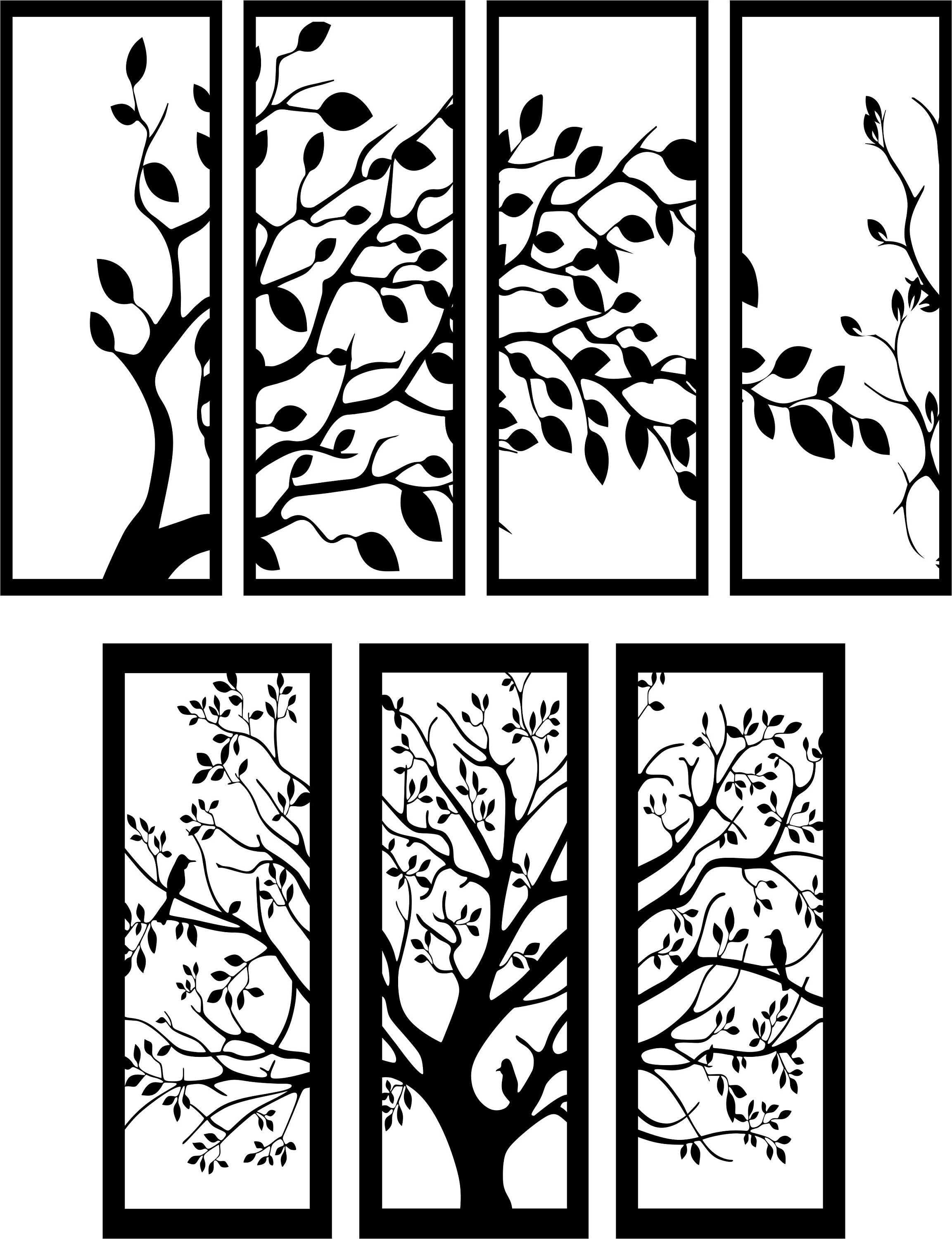 Laser Cut Wall Decor and Decorative Panels Cdr Dxf Pdf Dwg Ai Files - Etsy