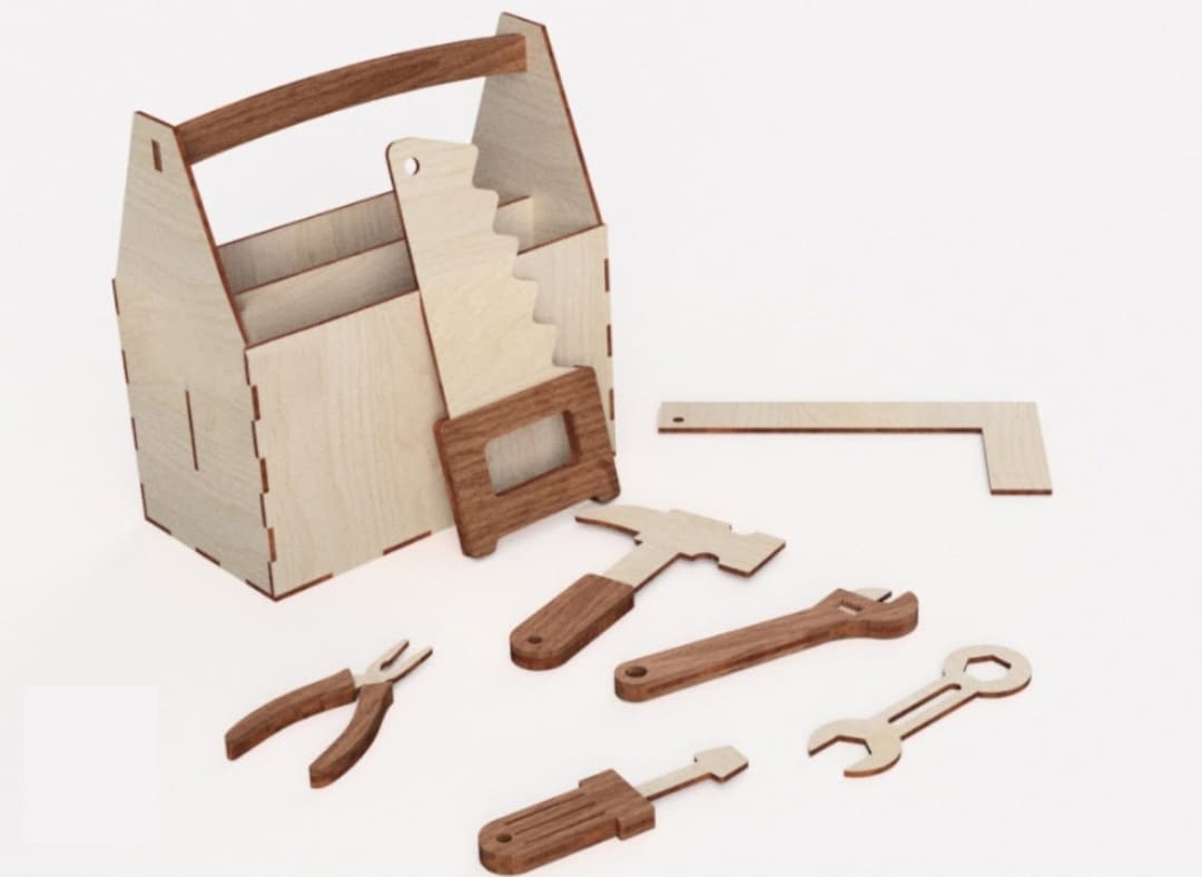 Laser Cutting Kids Tool Set Vector Hand Tools - Etsy