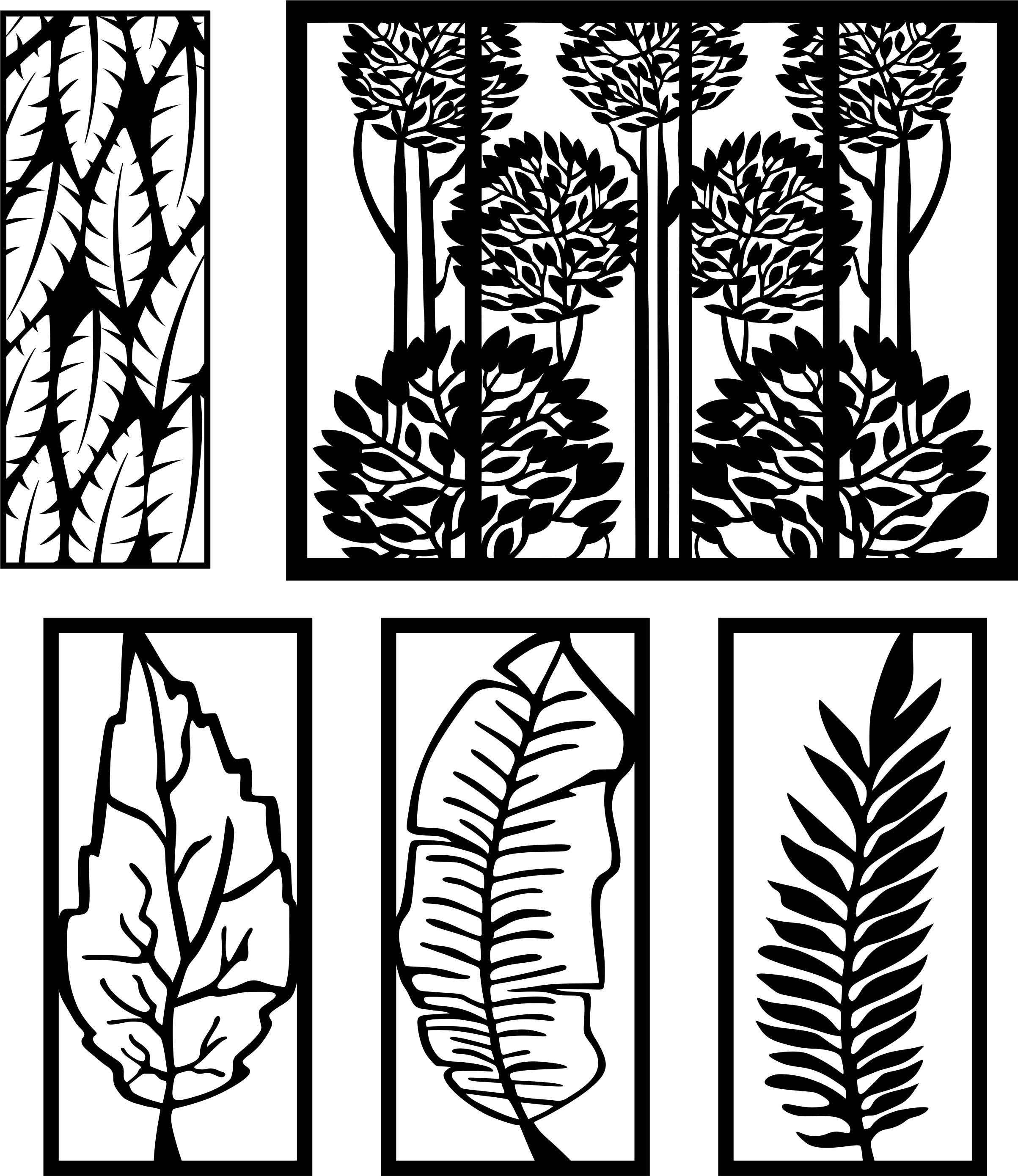 Laser Cut Wall Decor and Decorative Panels Cdr Dxf Pdf Dwg Ai Files - Etsy