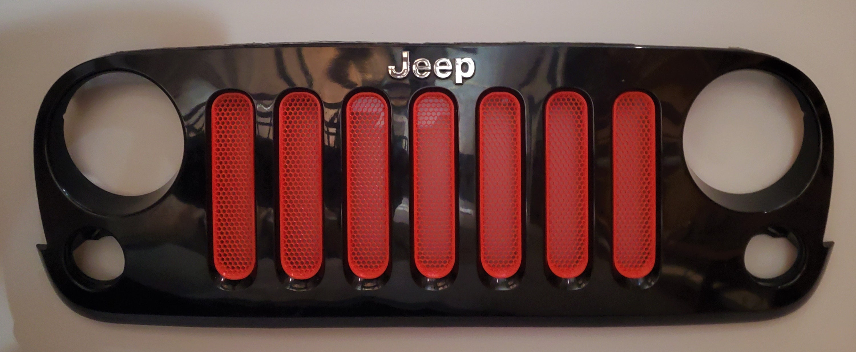 Solid Red Grill Inserts for the Jeep Wrangler JK - Etsy