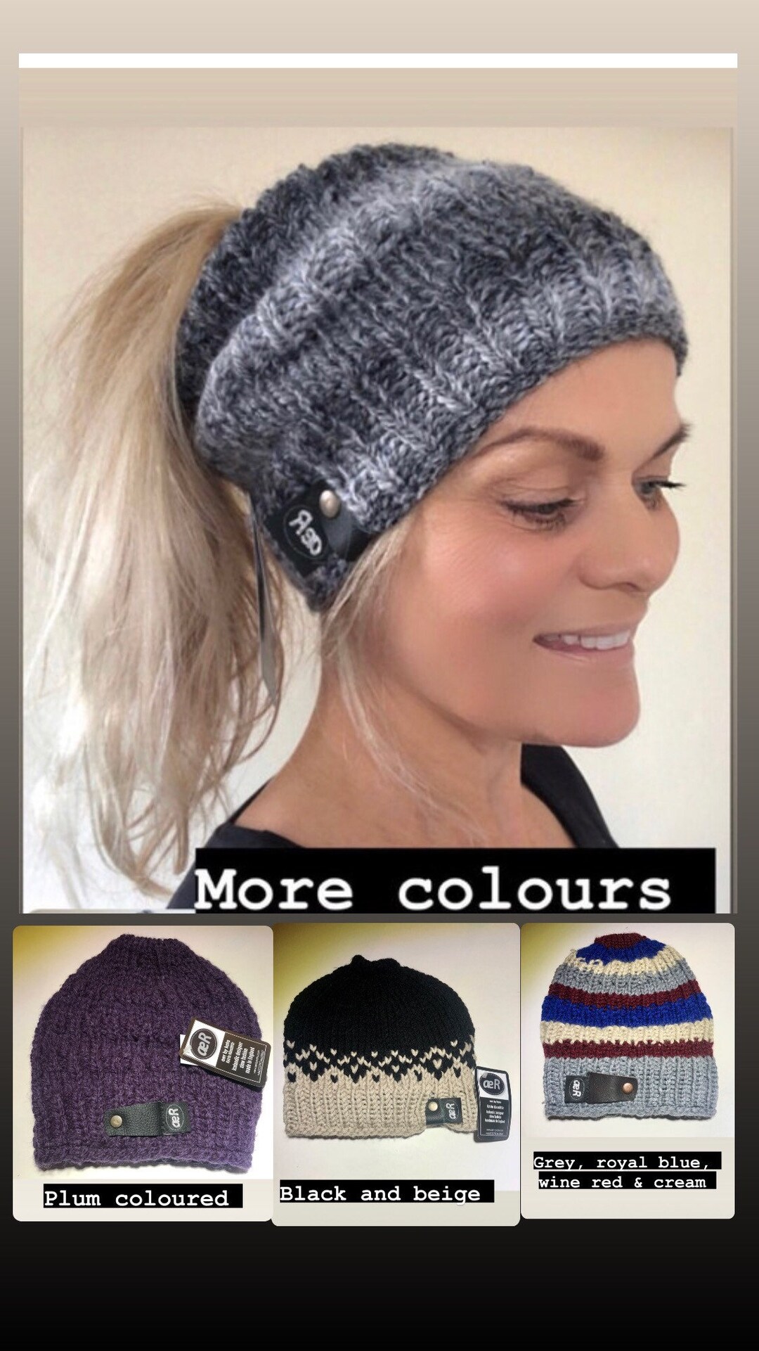 Ponytail Hat Lined With Polar Fleece. Warm and Stylish Beanie - Etsy