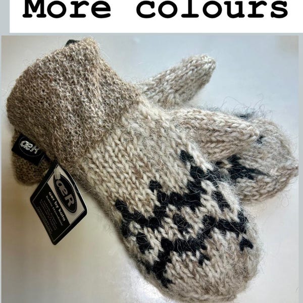 Mens Wool Mittens - Etsy