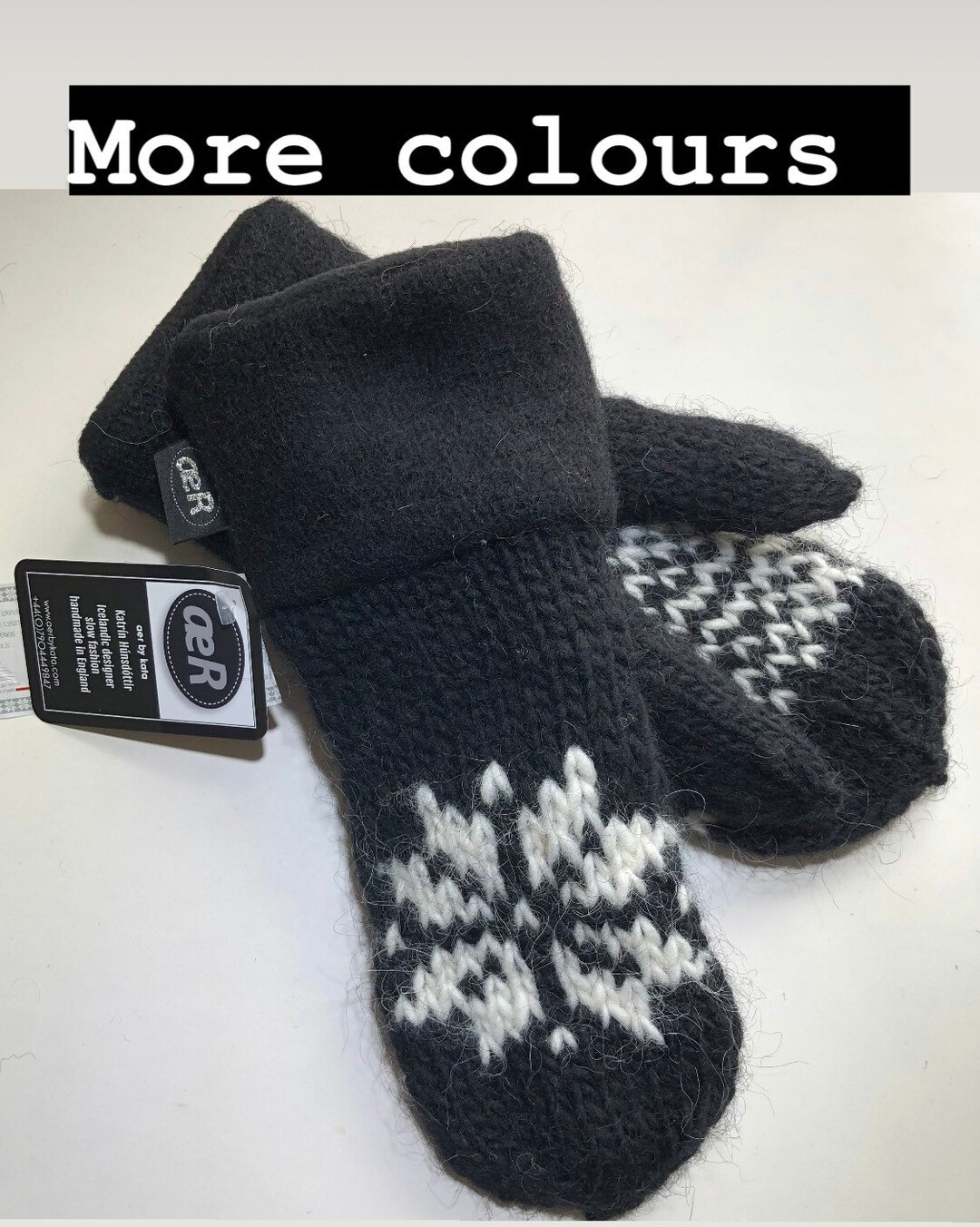 Hand Knitted Icelandic Quality Wool Lopi Mittens Lined With Polar ...