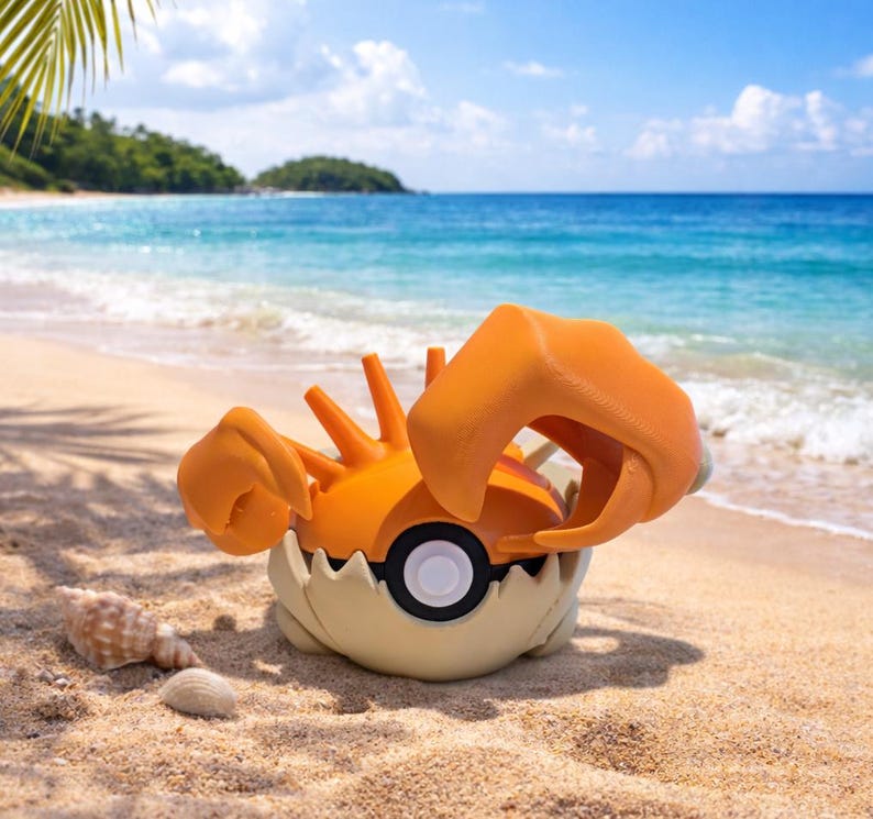 3D Printed Pokemon Themed Pokeballs - Water Type Set 2 - Etsy