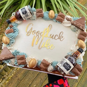 Sheet Cake Topper, Happy Birthday Sheet Topper, Personalised Custom ...