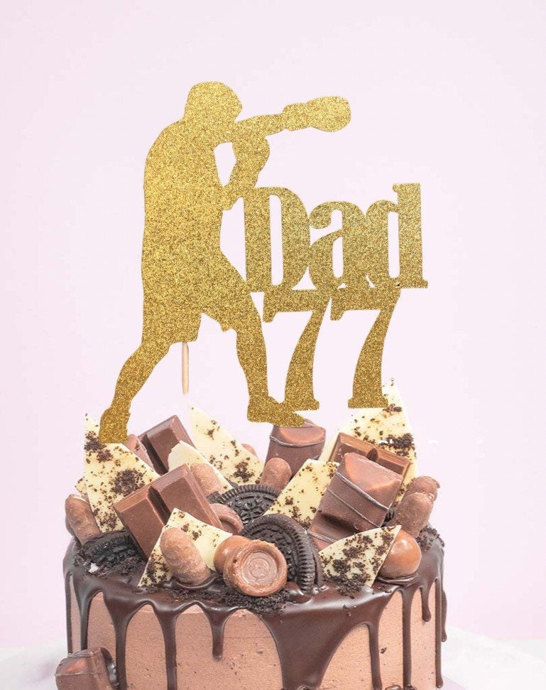 Personalised Boxing Cake Topper - Etsy