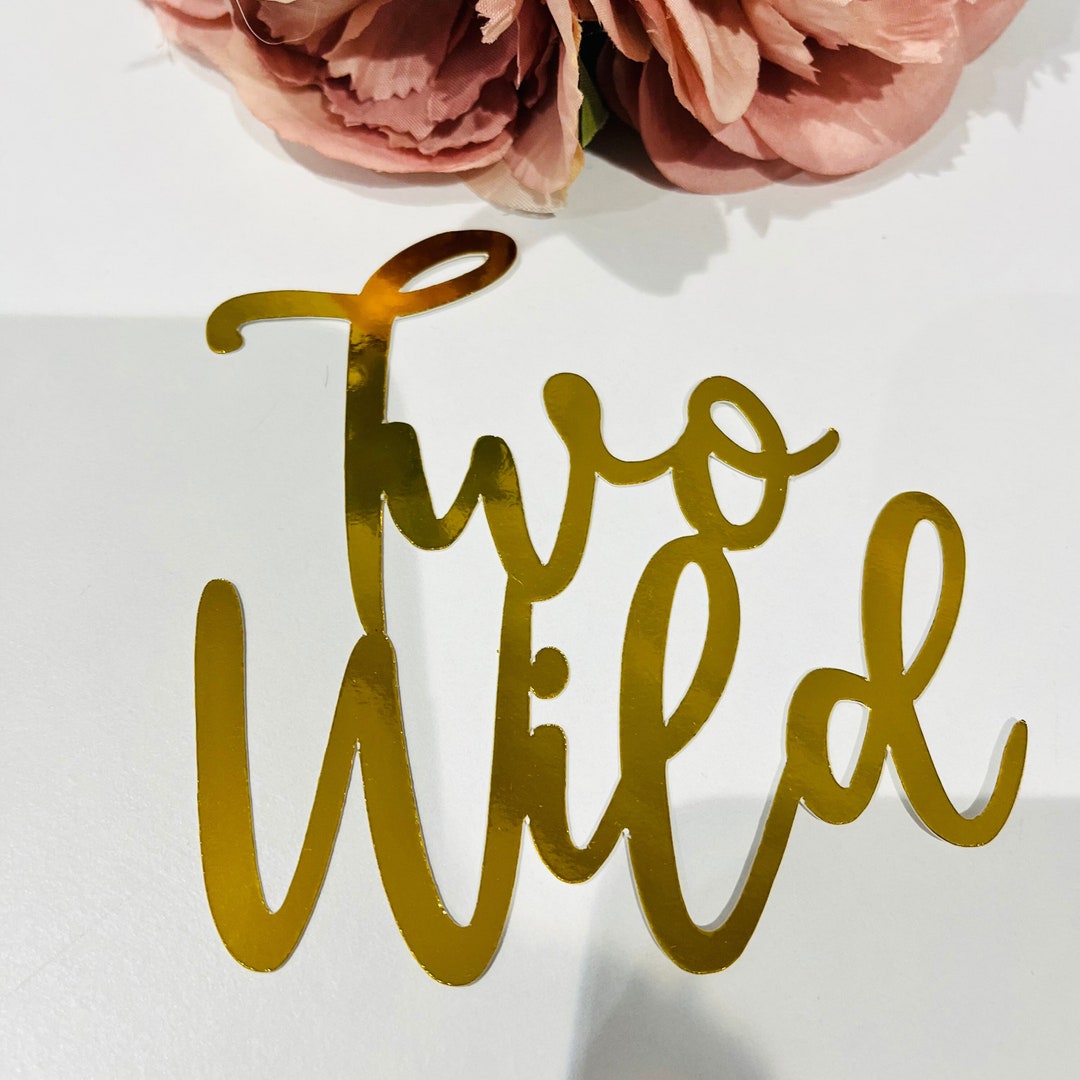 Two Wild Cake Charm , 2nd Birthday Cake Charm, Second Birthday Party ...