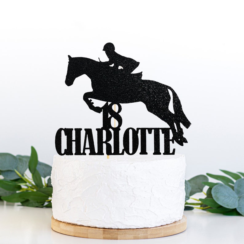 Show Jumping Cake Topper, Horse Cake Topper, Horse Jumping Cake Topper ...