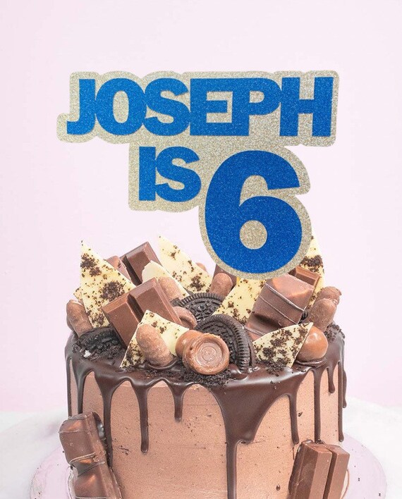 Personalised Birthday Cake Topper for Kids Girls Boys Custom - Etsy UK