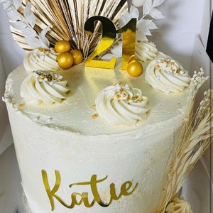 Cake Name Charm, Cake Charm Name, Custom Cake Charm. Personalised Cake ...