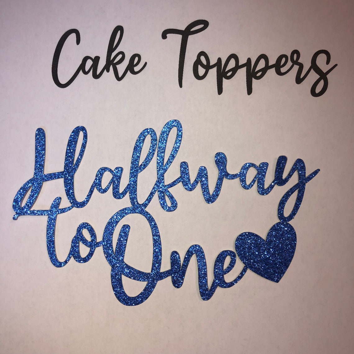 Half Birthday, Half Birthday Cake Topper, Halfway to One, Half Year ...