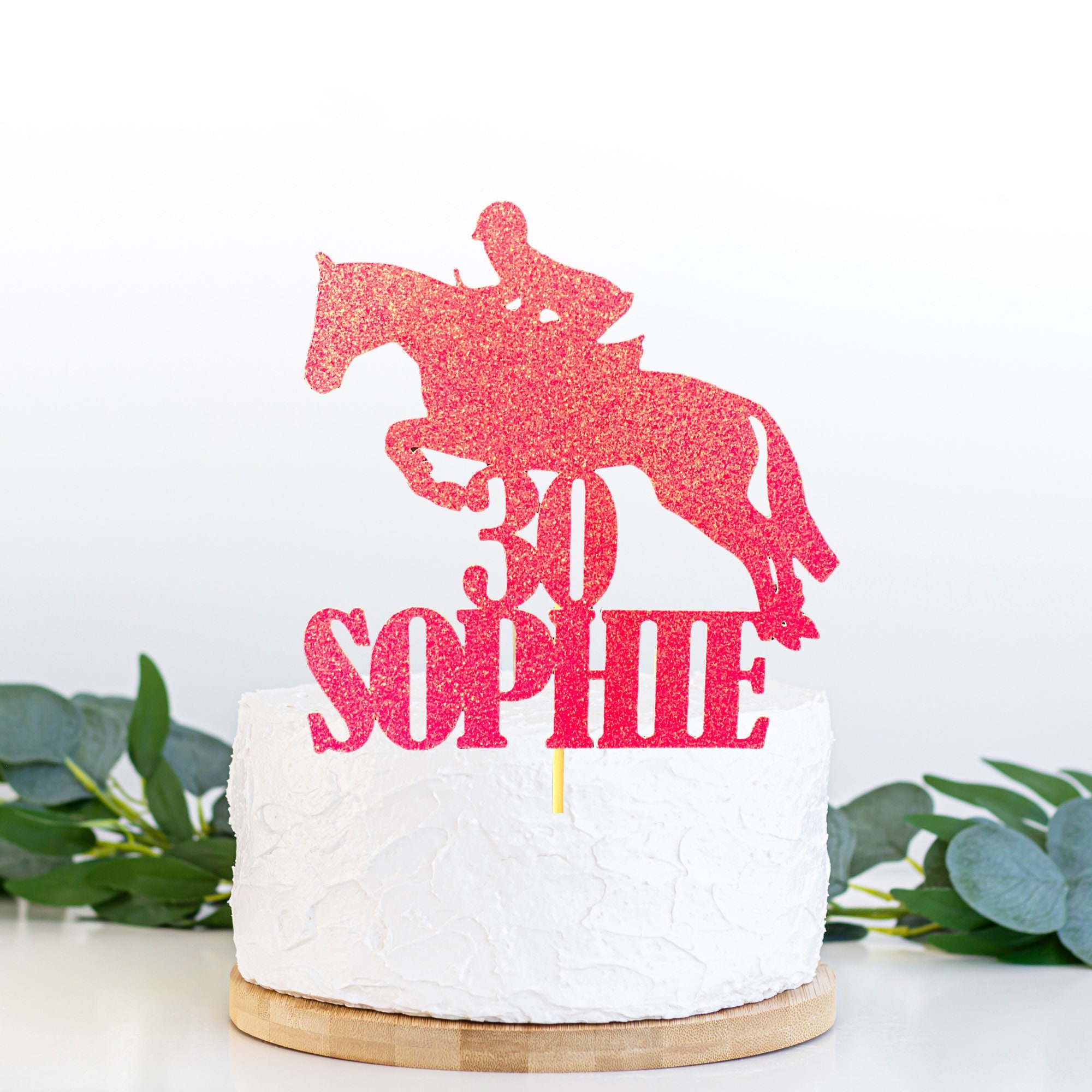 Show Jumping Cake Topper, Horse Cake Topper, Horse Jumping Cake Topper ...