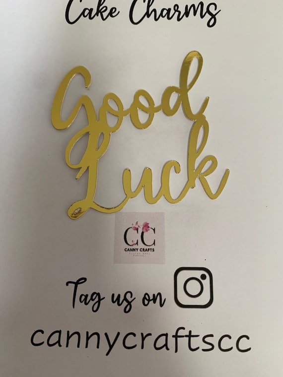Good Luck Cupcake Toppers Cake Toppers Good Luck Cupcake - Etsy