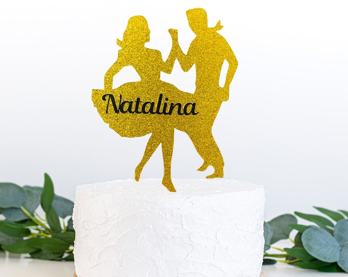 Personalised Ballroom Dancing Cake Topper - Etsy