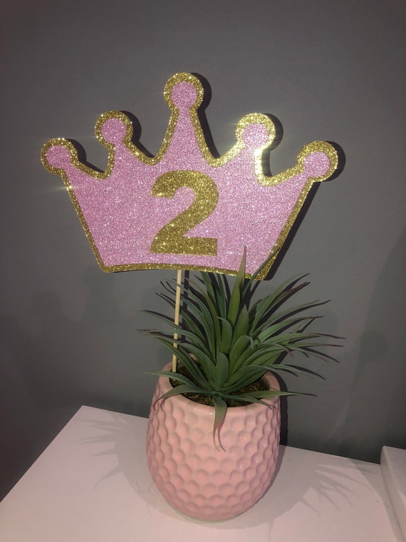 Custom Crown Cake Topper Crown Party Birthday Glitter Cake | Etsy UK