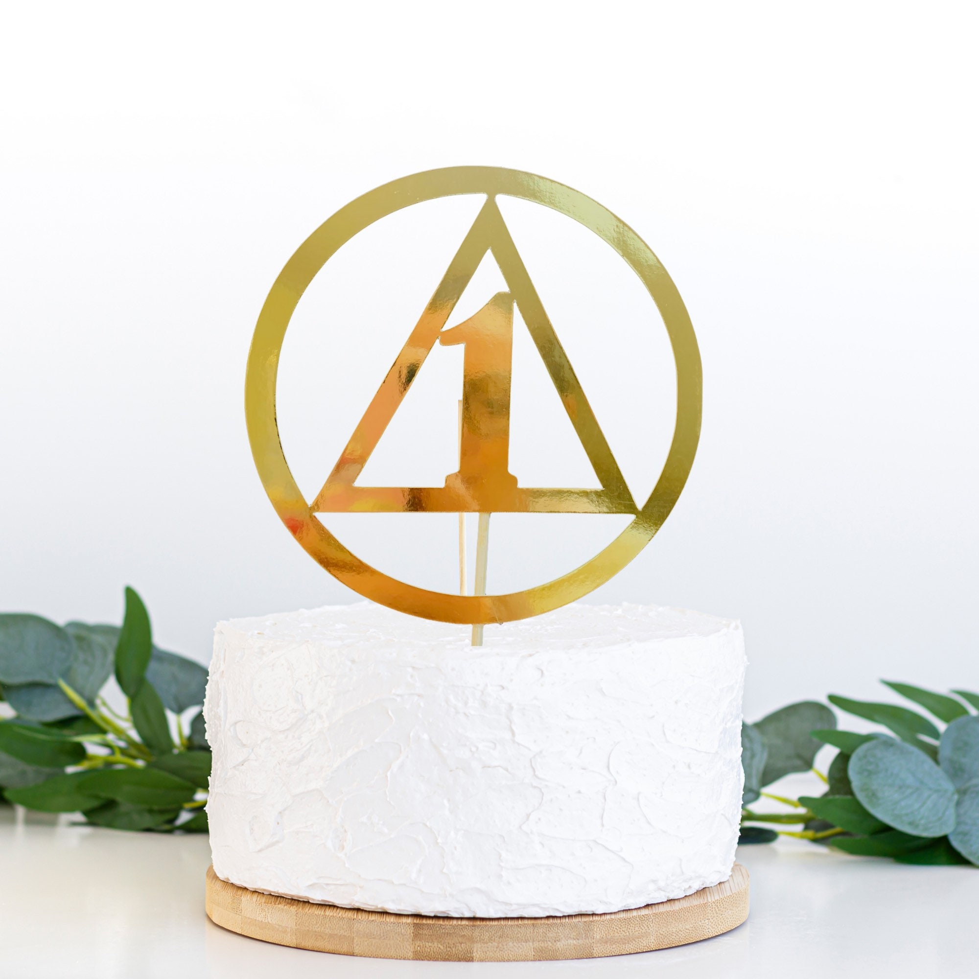 AA Cake Topper Sobriety Cake Topper Anniversary Gift Sober - Etsy