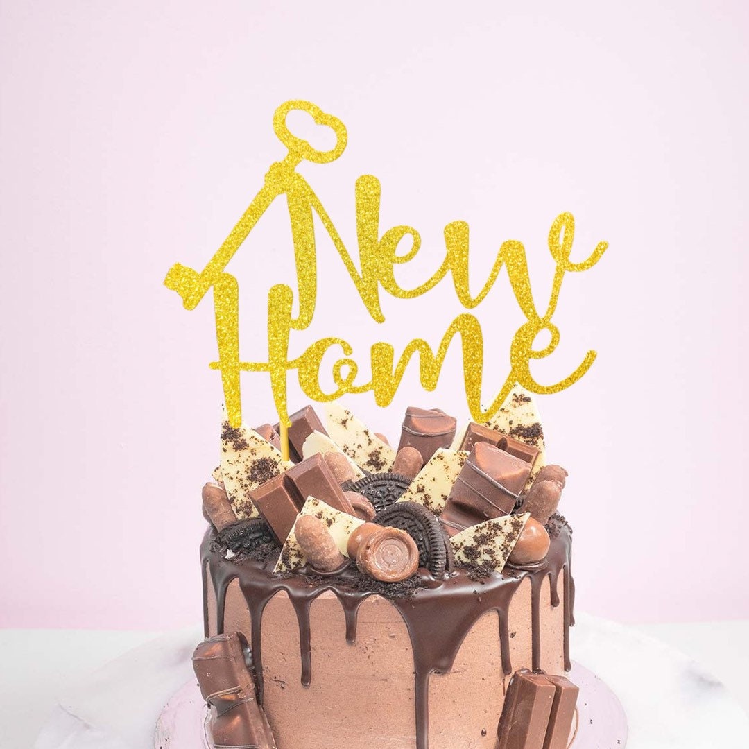 New Home Cake Topper, House Warming Gift, New Home Gift, New House ...