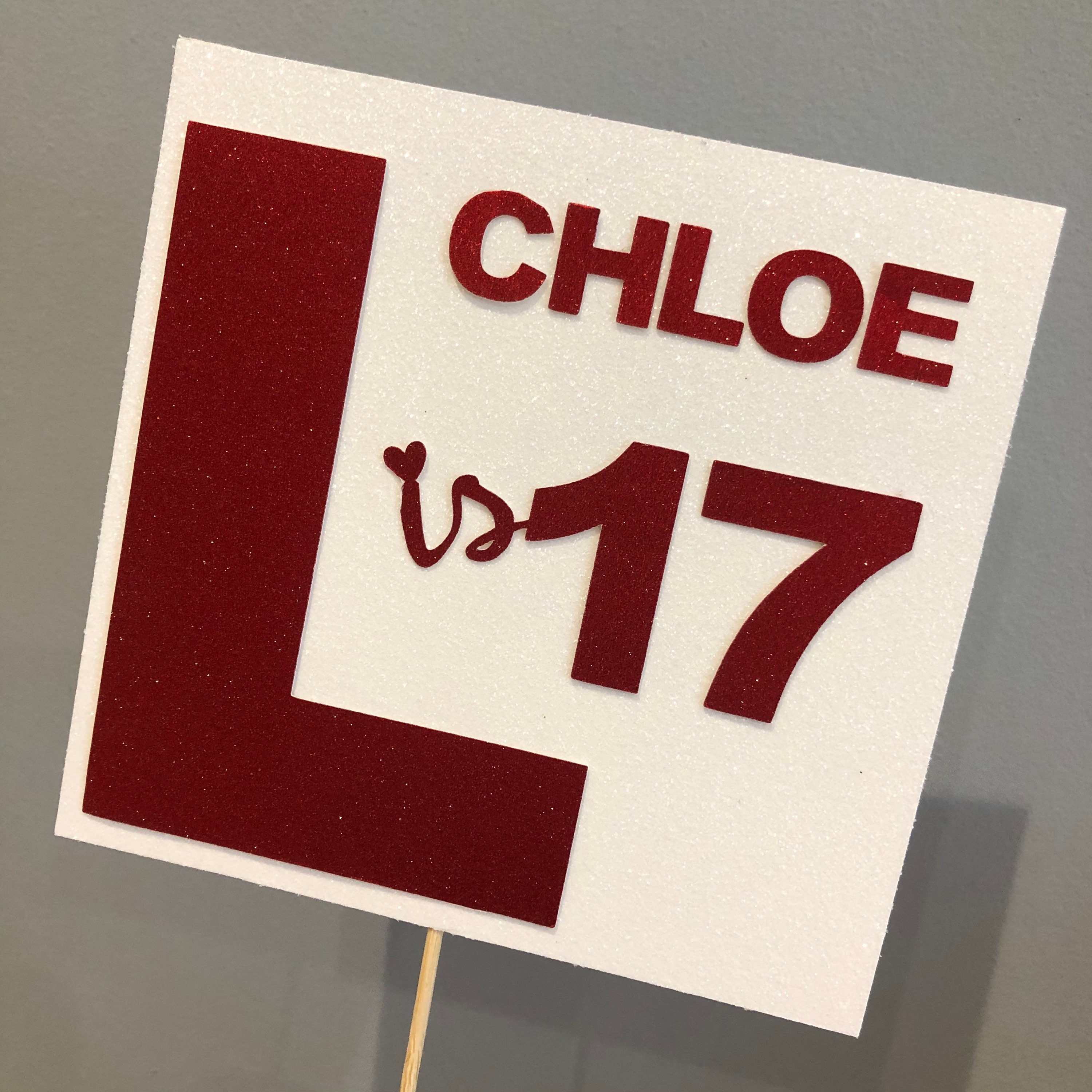 L Plate Cake Topper Learner Driver 17th 18th birthday Cake | Etsy