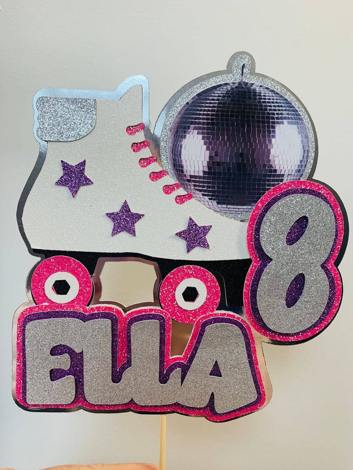 Custom Rollerblade Cake Topper, Roller Skate Party Decor, Groovy 80’s ...