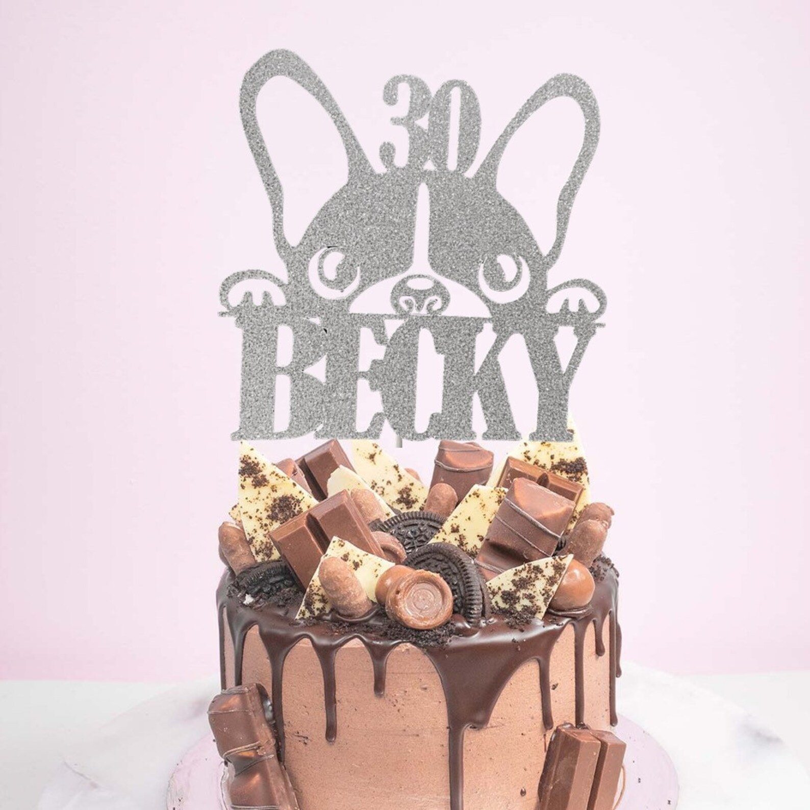 French Bulldog Cake Topper, Dog Customised Cake Topper, Frenchie Cake ...