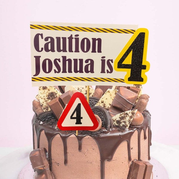 Traffic Signs Cake Topper - Etsy