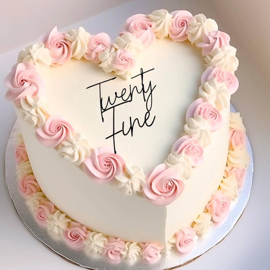 Twenty Fine Cake Charm, Twenty Fine Sheet Cake Charm, Bento Cake Twenty ...