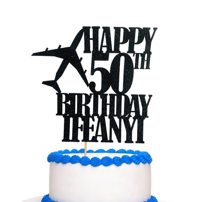 Personalised Aeroplane Plane Pilot Cake Topper Plane Aviation - Etsy