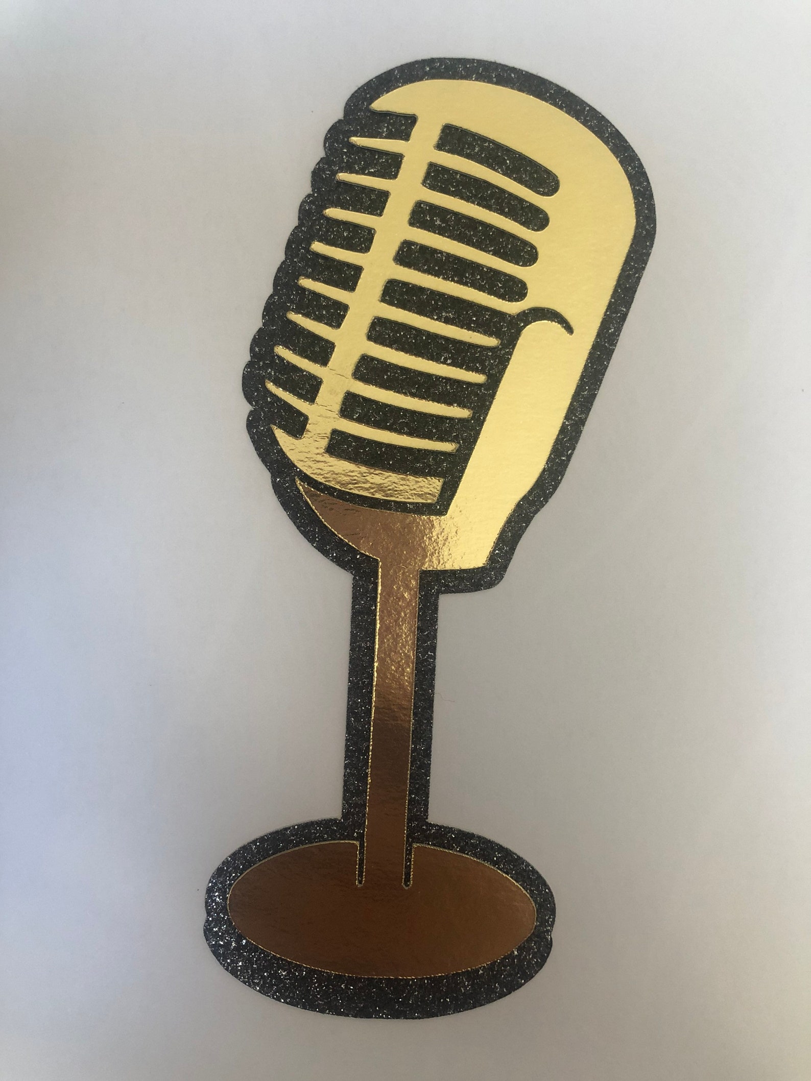 Retro Microphone Cake Topper, Microphone Cake Topper, Singer Cake ...