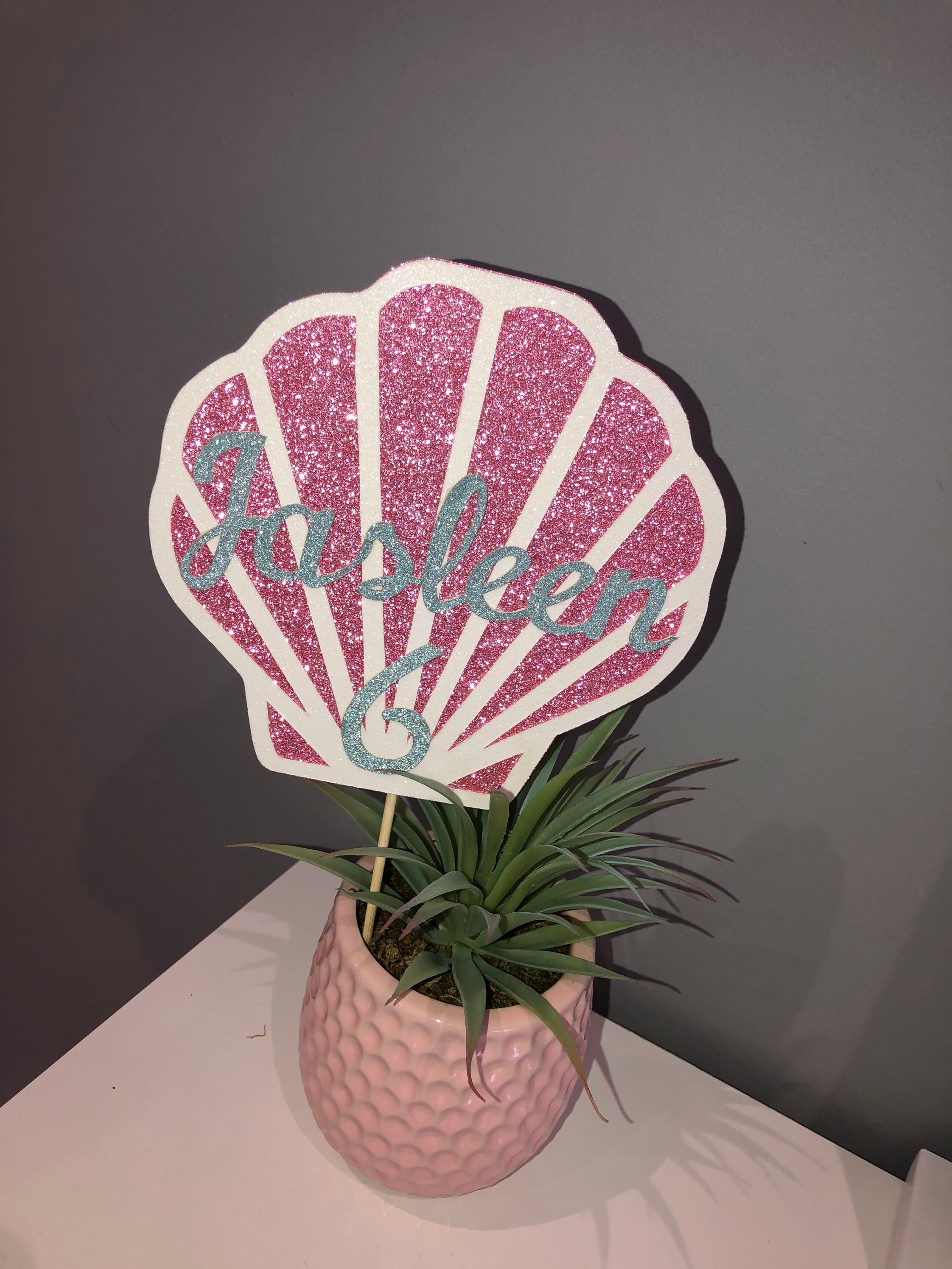 Mermaid Cake Topper / Shell Cake Topper / Under the Sea / - Etsy UK