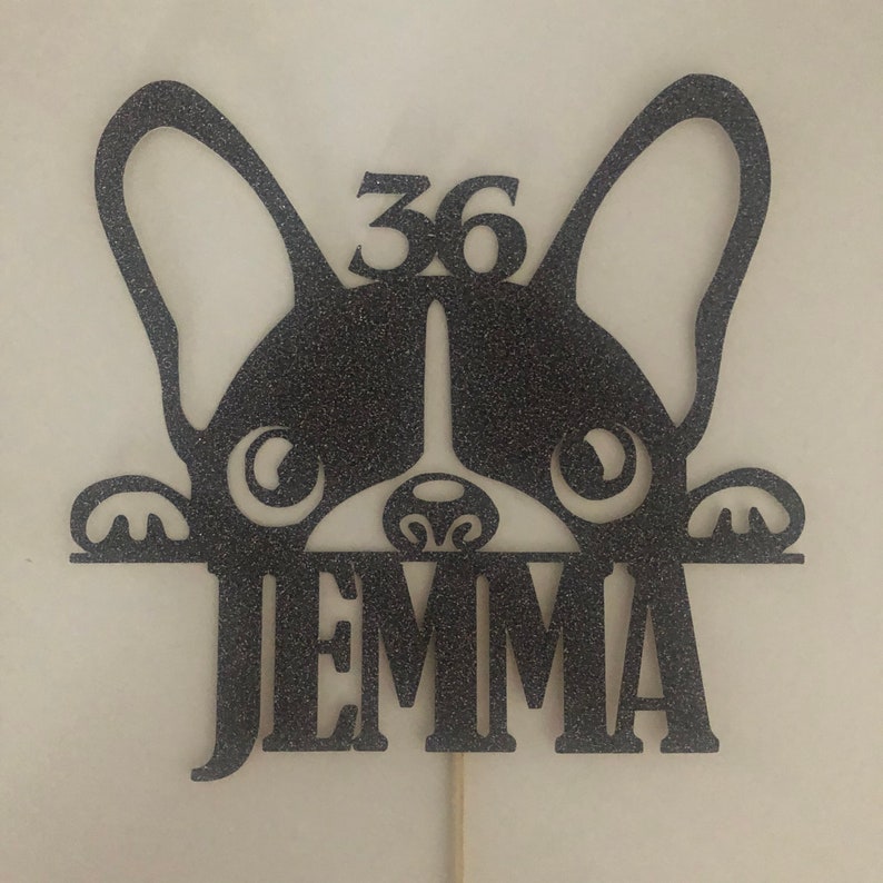 French Bulldog Cake Topper, Dog Customised Cake Topper, Frenchie Cake ...