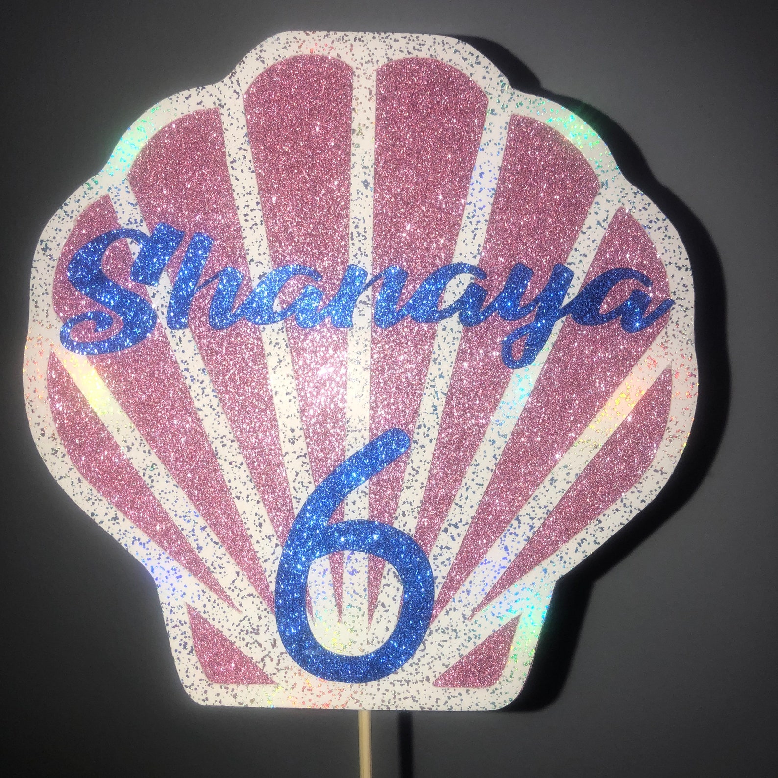 Mermaid Cake Topper / Shell Cake Topper / Under the Sea / - Etsy UK