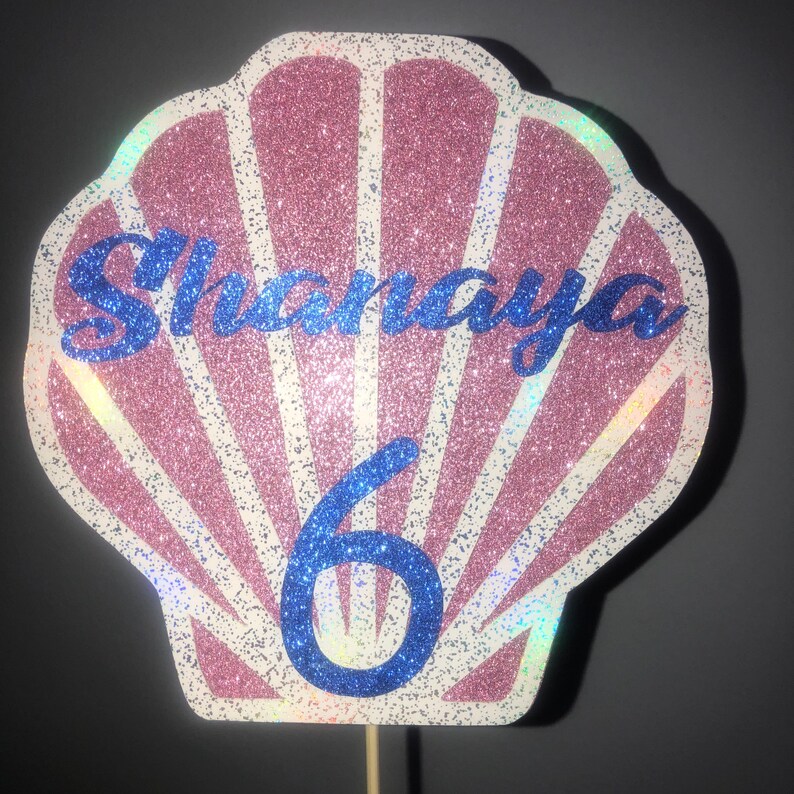 Mermaid Cake Topper / Shell Cake Topper / Under the Sea / - Etsy UK