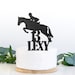 Show Jumping Cake Topper, Horse Cake Topper, Horse Jumping Cake Topper ...