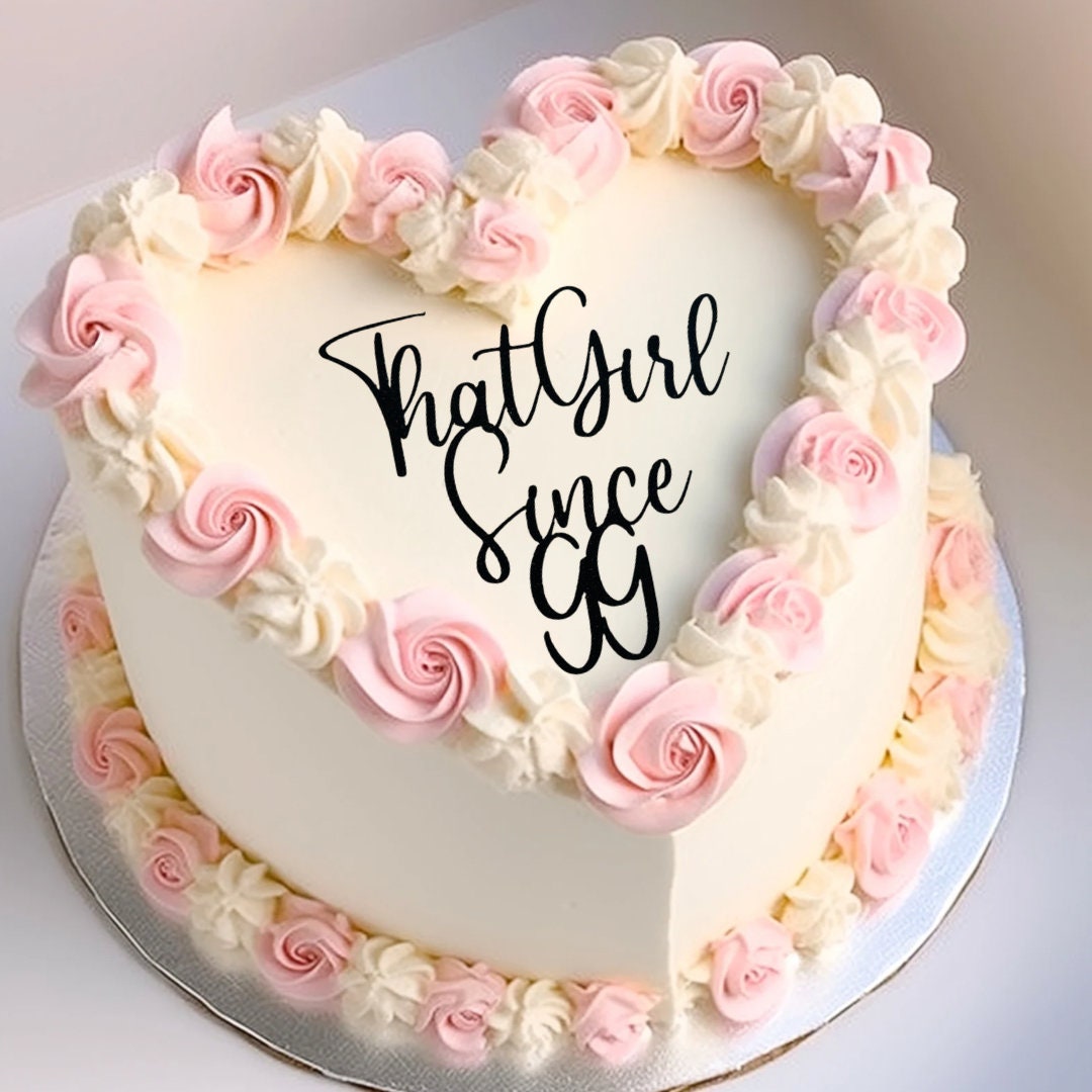 That Girl Since Cake Topper, That Girl Since Cake Charm, That Girl ...