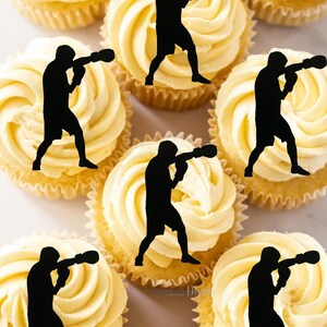 Boxing Cupcake Toppers, Boxing Cake Decor, Boxing Party Decor, Boxing ...