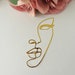 Line Art Lady Mirror Card Cake Charm, Line Art Face Silhouette Cake Charm Cake Topper Decor ...