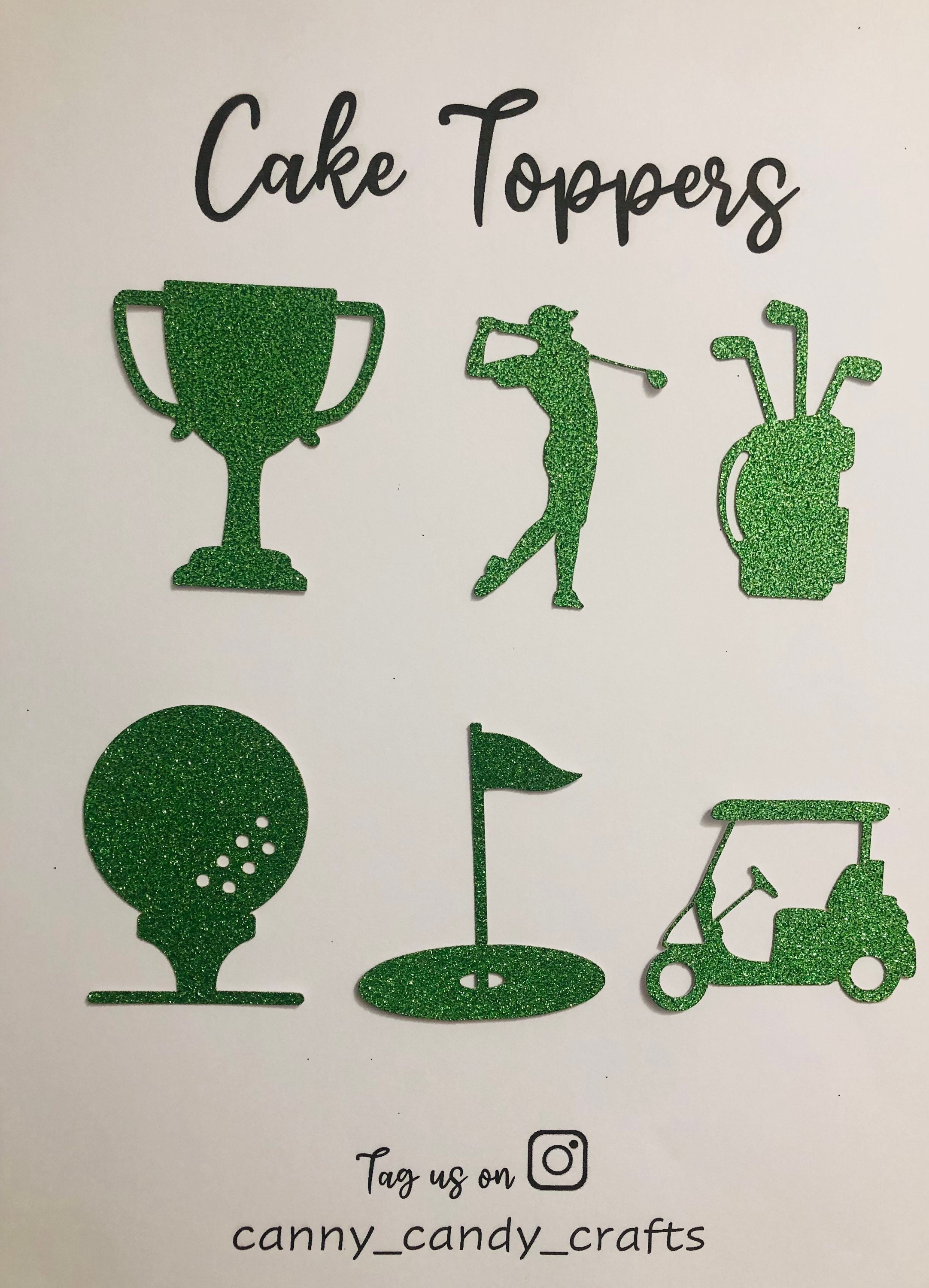 Golf Birthday Cupcake Toppers Golf Themed Party Decor 30th | Etsy