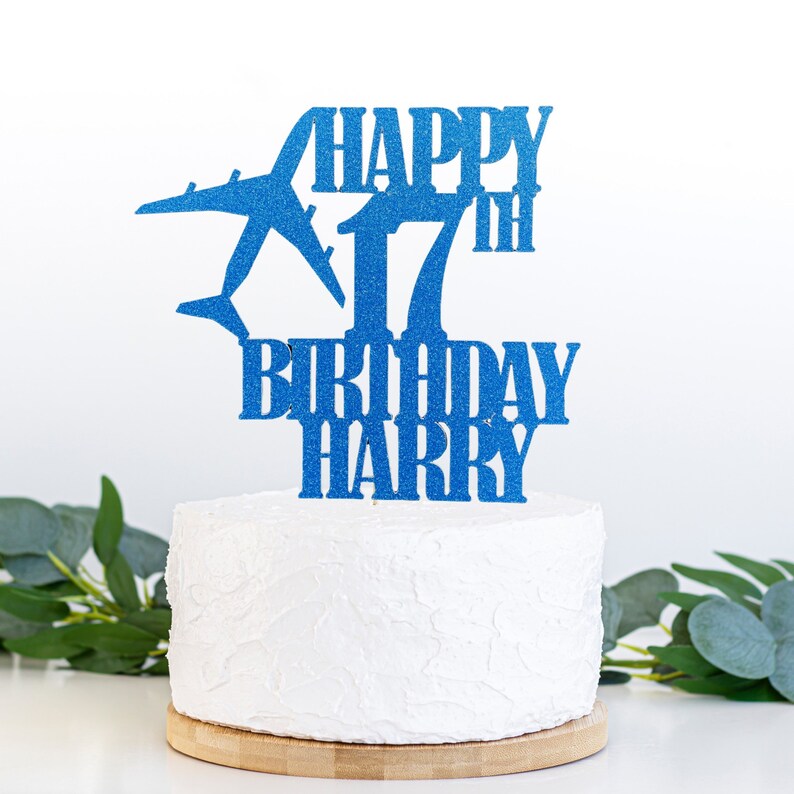 Personalised Aeroplane Plane Pilot Cake Topper Plane Aviation - Etsy