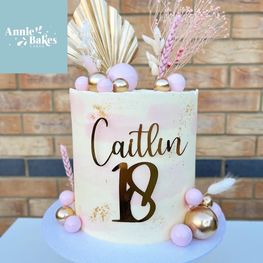 Cake Name Charm, Cake Charm Name, Custom Cake Charm. Personalised Cake ...
