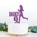 Lady Runner Happy Birthday Cake Topper, Glitter Jogger Topper, Runner ...