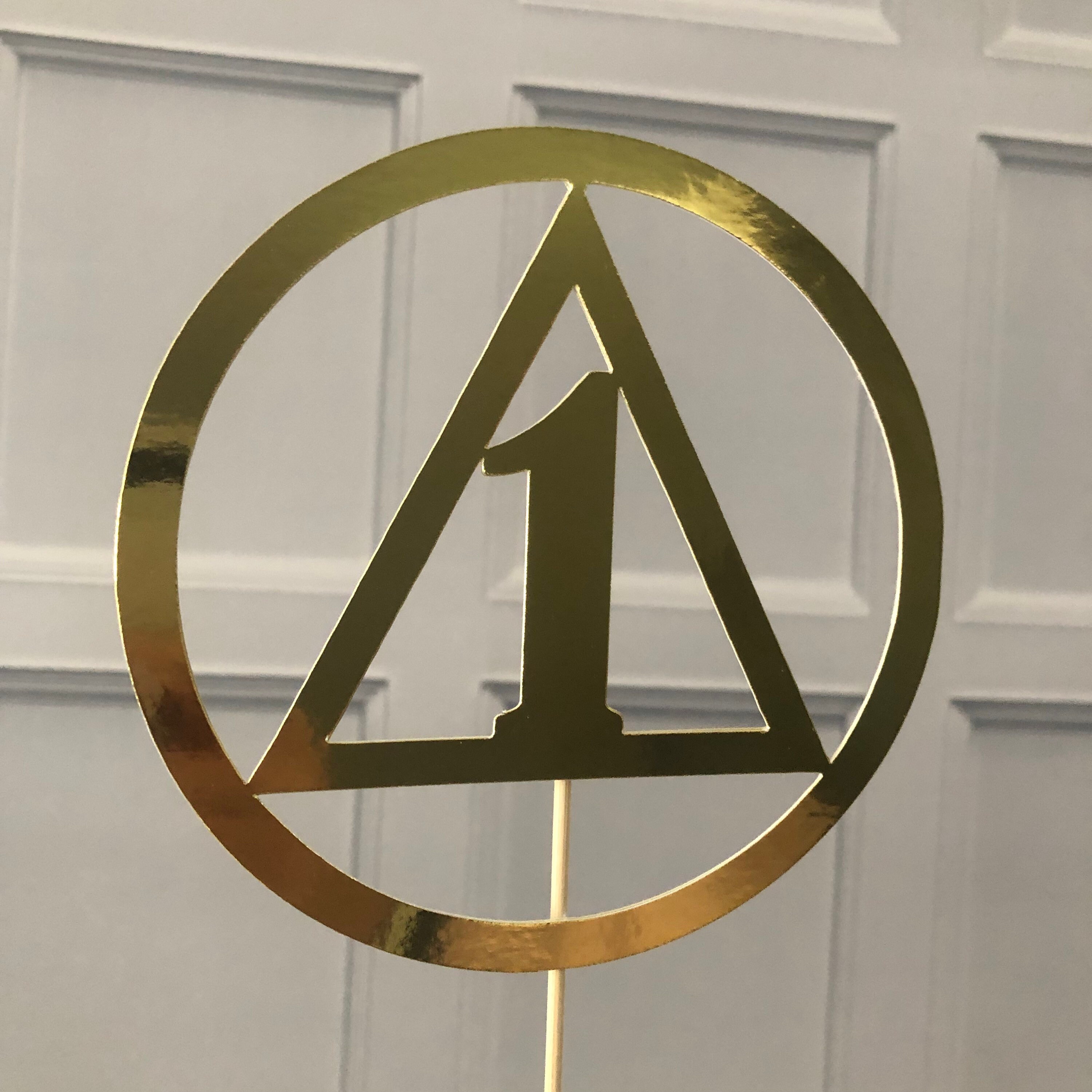 AA Cake Topper, Sobriety Cake Topper, Anniversary Gift, Sober Time ...