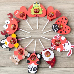 VALENTINE'S Day Lollipop Holder Bundle, 10 Pack, Ornament Gift SVG ...