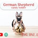 GERMAN SHEPHERD / Dog, Puppy Candy Holder, Ornament Gift SVG - Digital ...