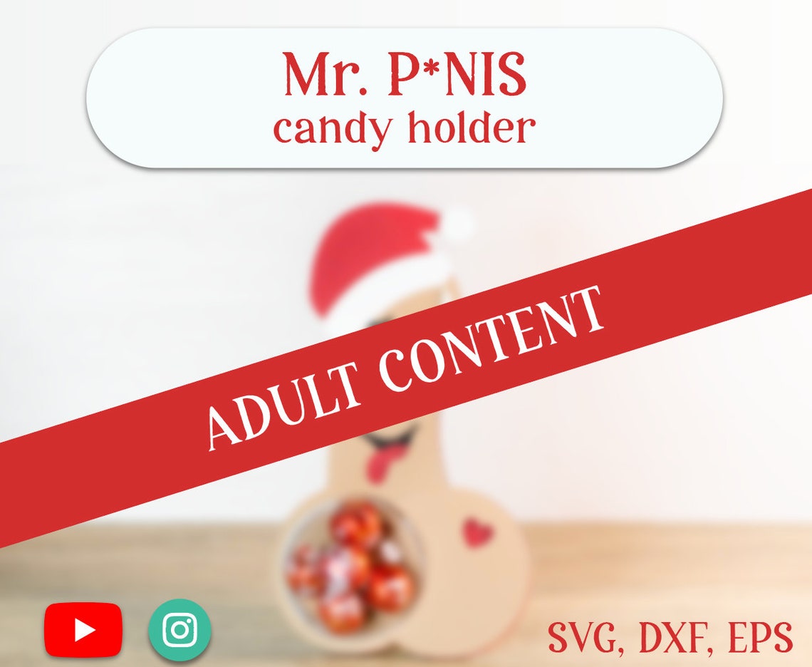 Mr Penis With Christmas Hat Add On Candy Holder Ornament Etsy