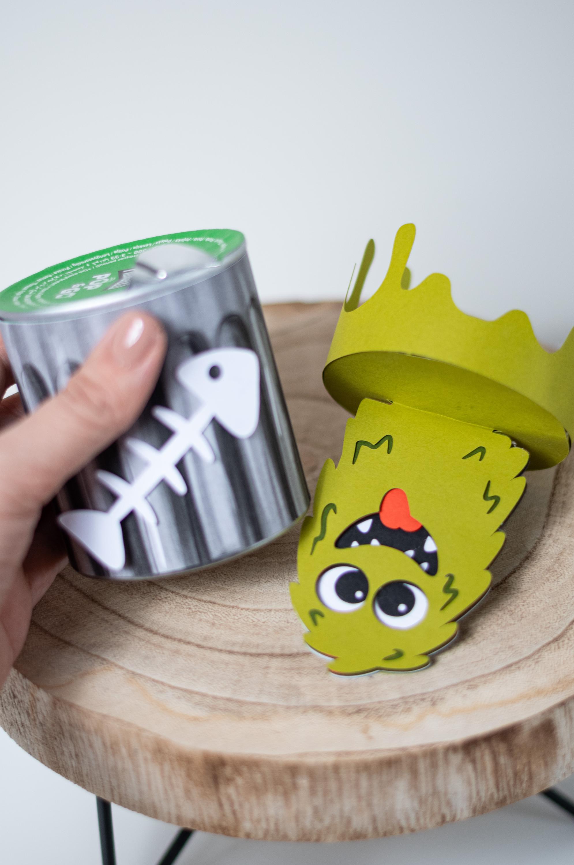 Trash Bin Monster Halloween Chips Box Wrapper (digital Download) - Etsy